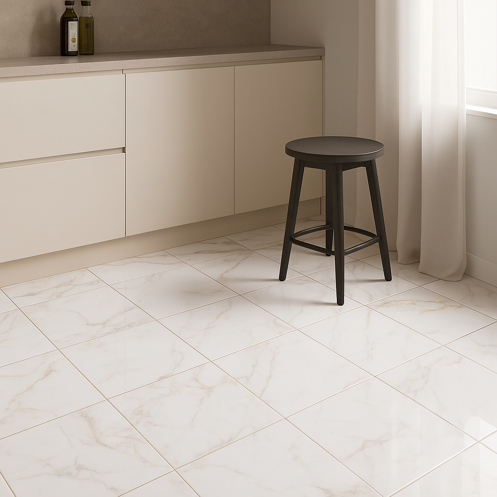 PISO VITROMEX CARRARA BR BLANCO 45 CM X 45 CM de VITROMEX. Pisos ...