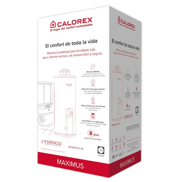 CALENTADOR BOILER DEPOSITO CALOREX MAXIMUS G10 GAS NATURAL de CALOREX ...